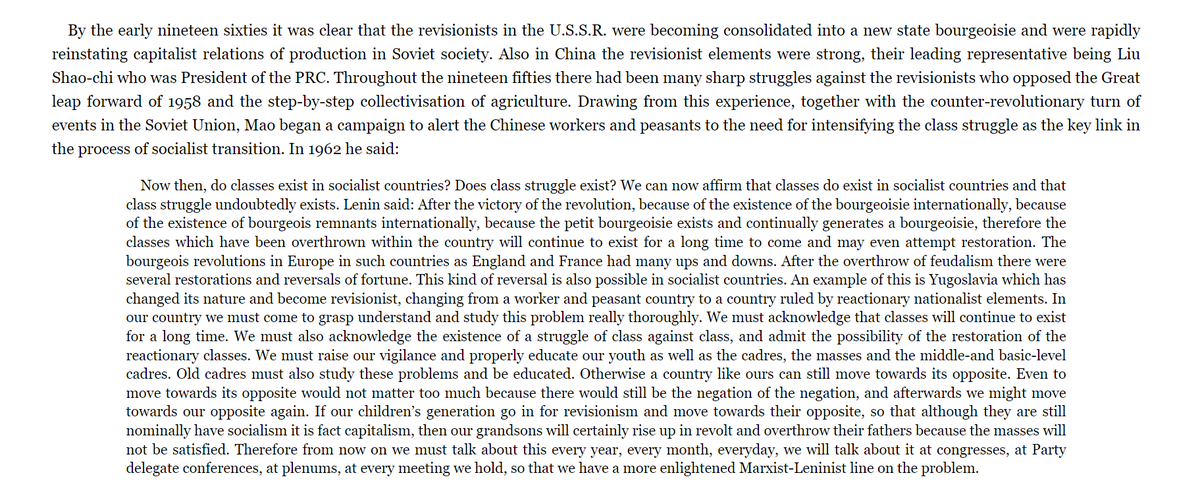 Revisionism and The Capitalist Coup D'état in China "I have predicted ...