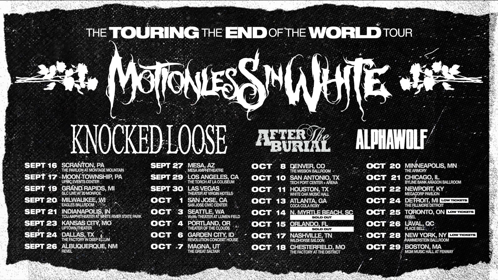 Motionless In White Tour Alice Cooper, Halestorm And Motionless In