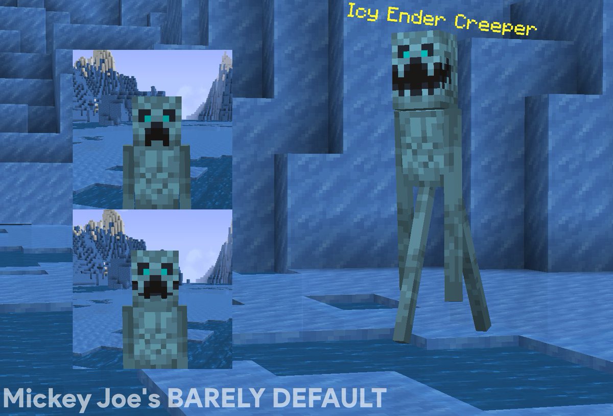 Minecraft Blue Creeper Texture