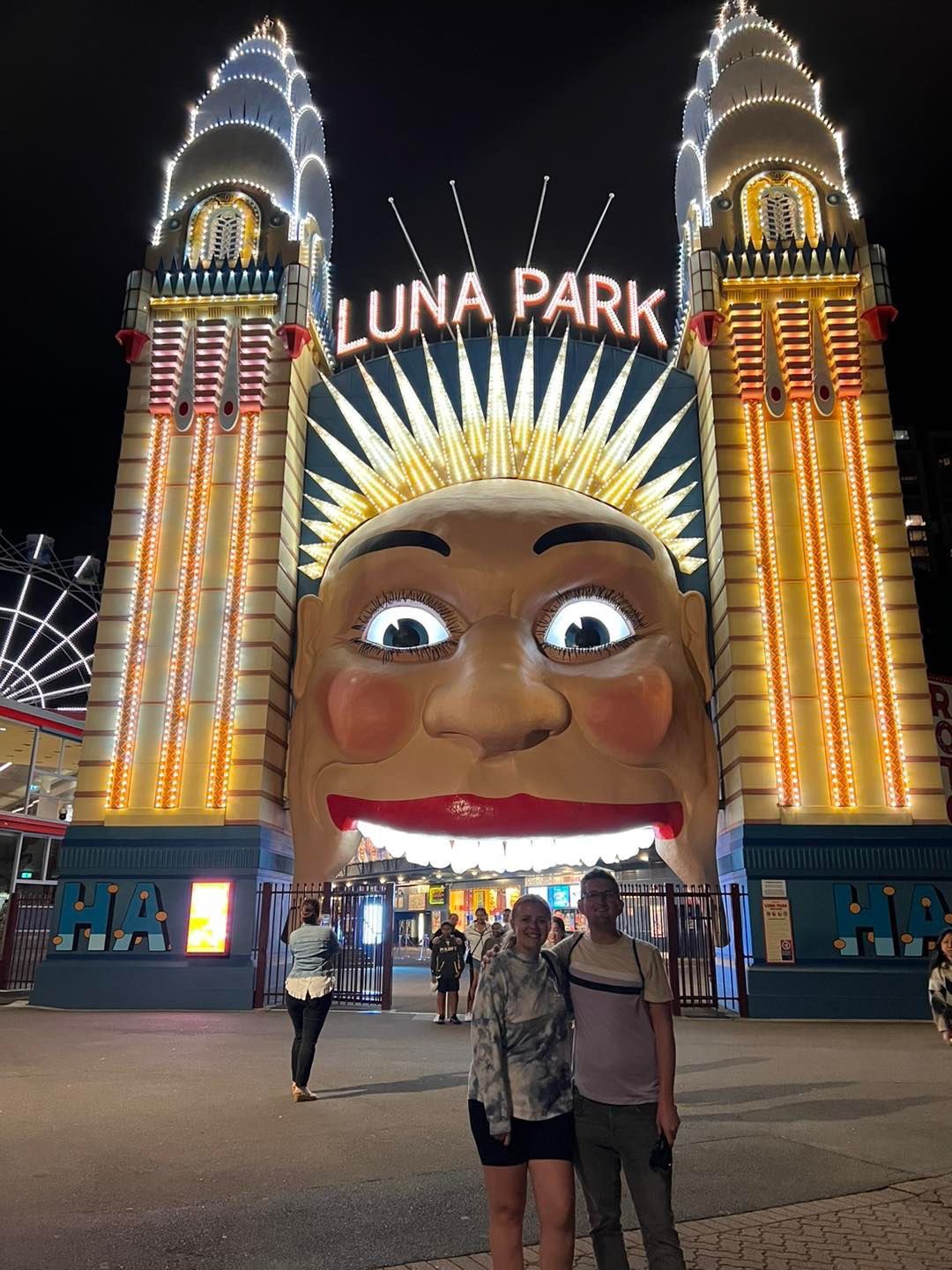 Luna Park Sydney Night