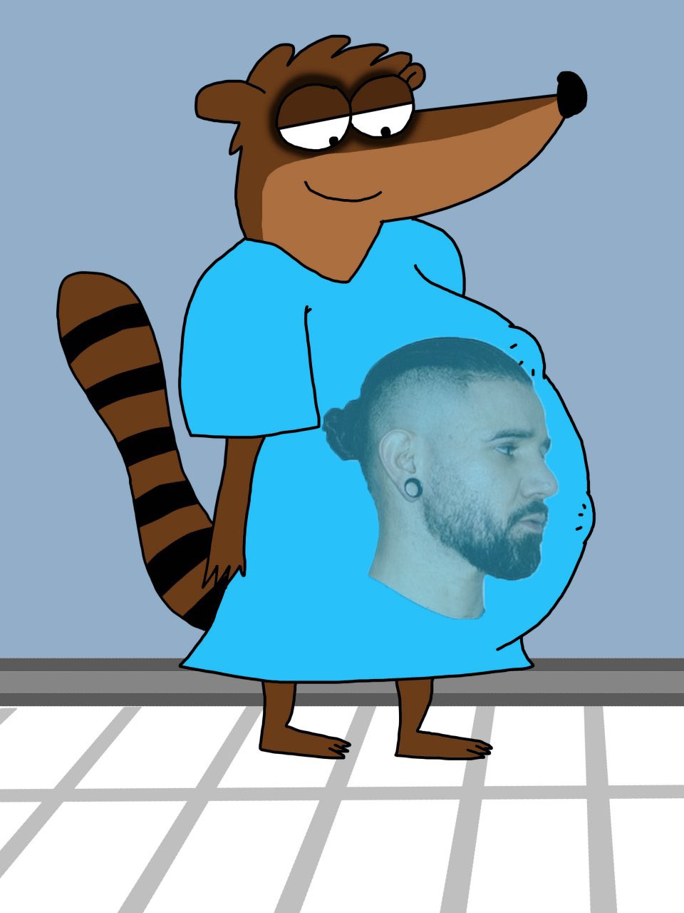 Regular Show Mordecai Baby