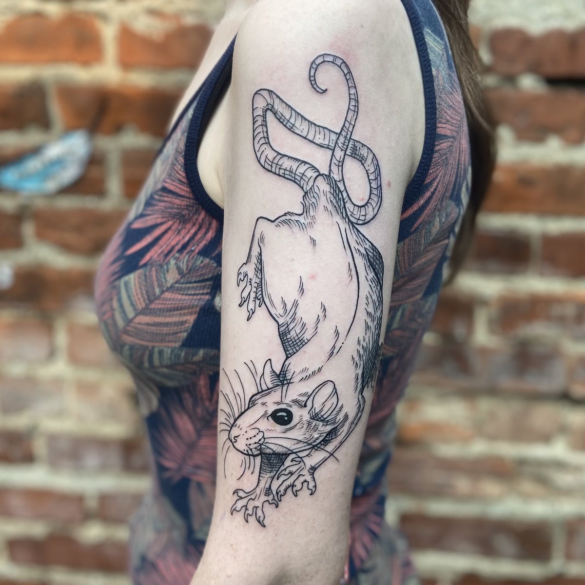 Angry Rat Tattoos Jack Bad Chicago Tattoo | 🤝🐀custom Ring Of