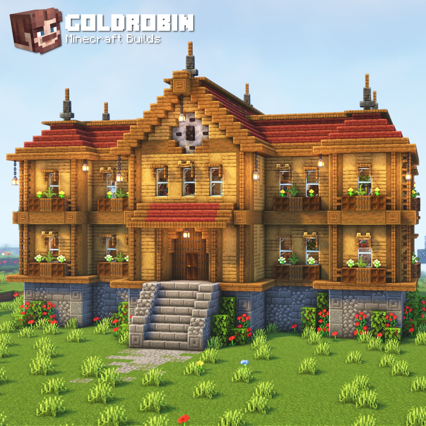 Wooden Mansions In Minecraft