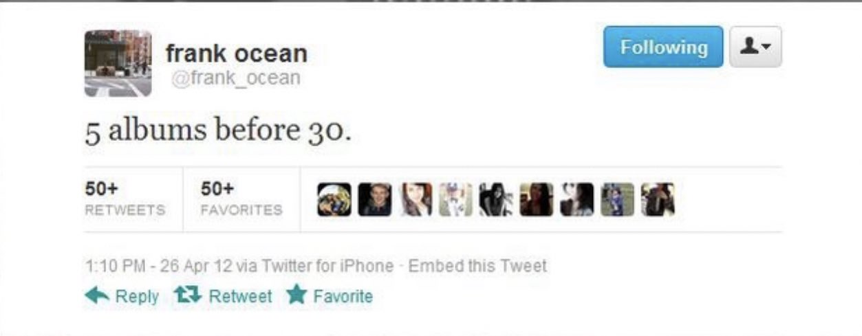 Frank Ocean Quotes Twitter