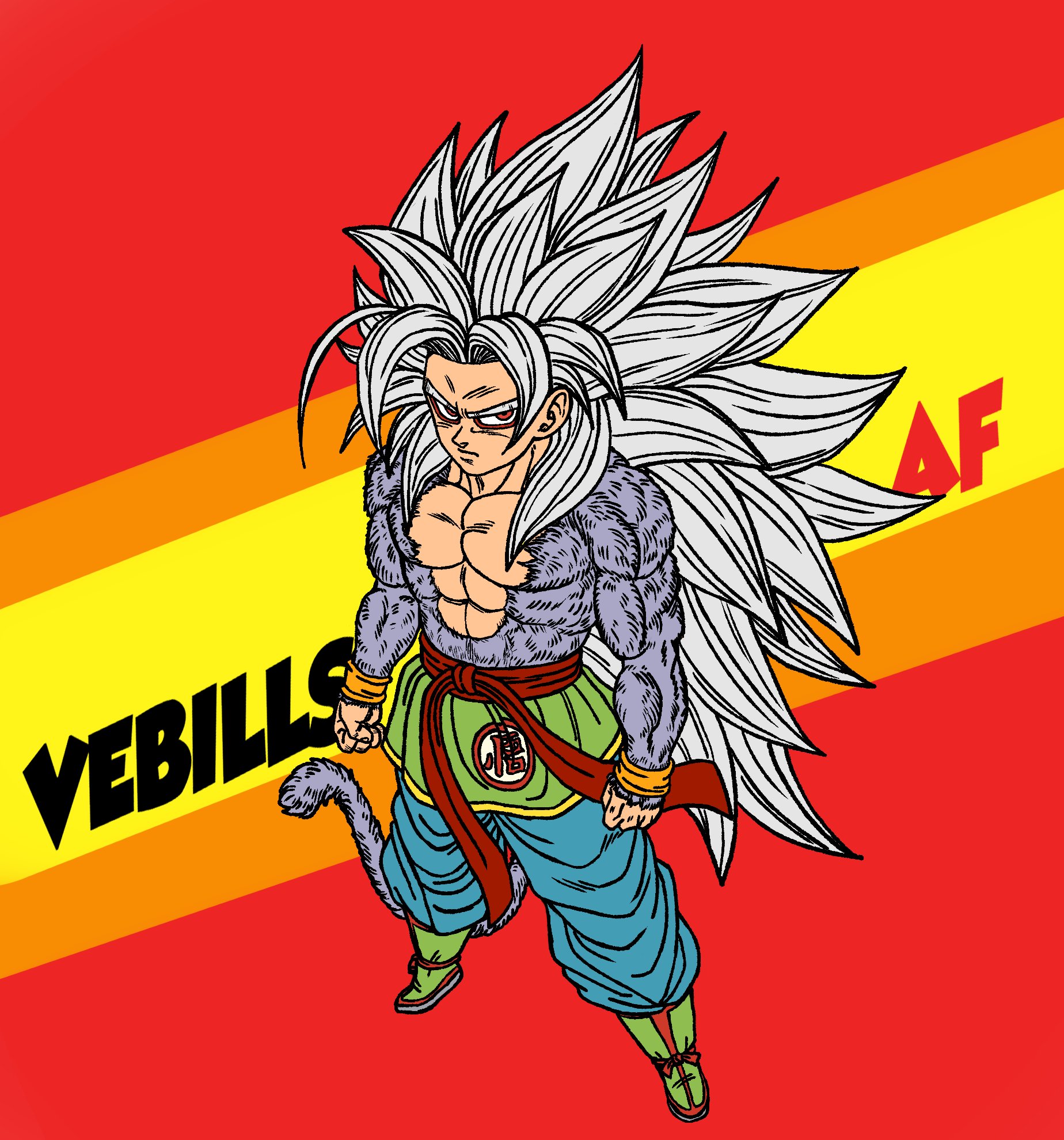 Dragon Ball Z Characters Goku Super Saiyan 5