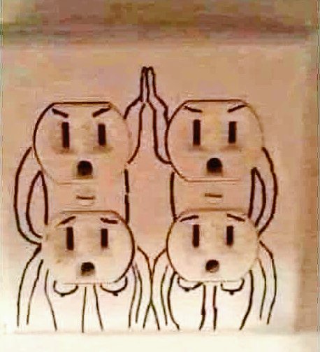 Funny Electrical Outlet Drawing