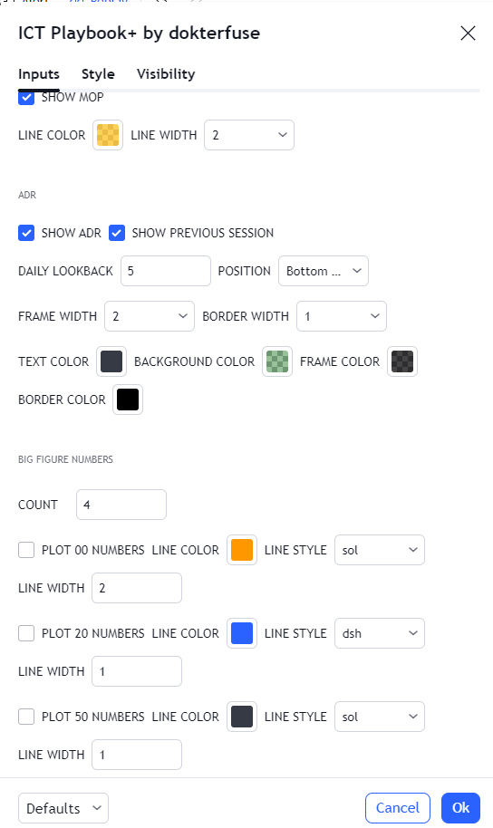 ICT Playbook Features Explained🔌 Vol. 3 - Average Daily Ranges / Prev ...
