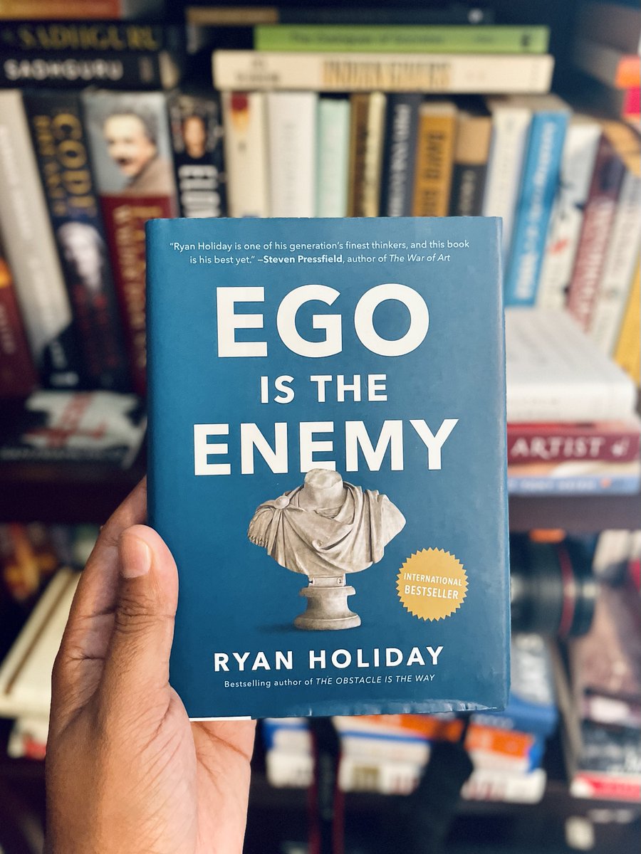 “Ego is the Enemy by Ryan Holiday” The book is woven intelligently with ...