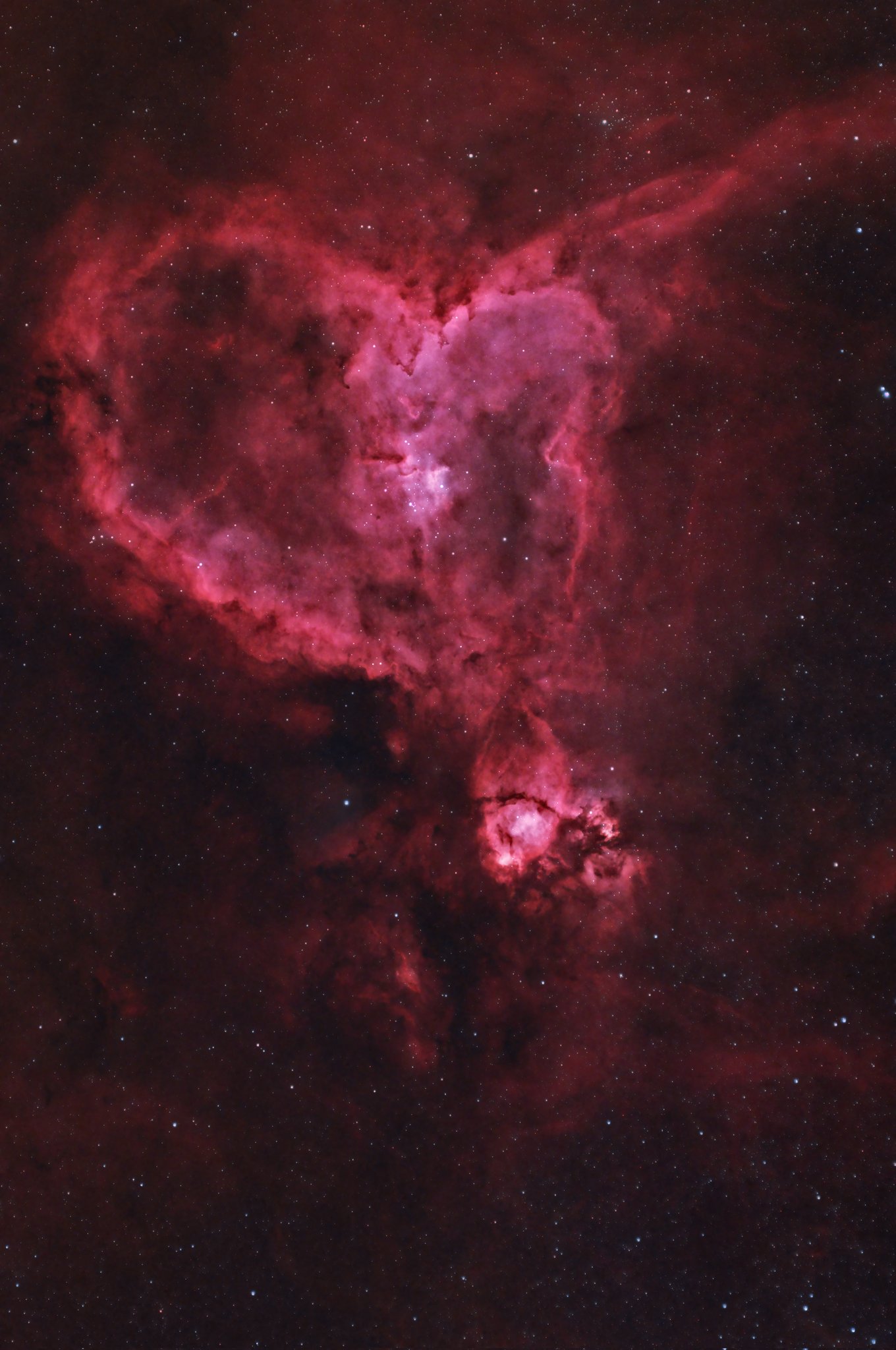Heart Nebula Wallpaper Cosmic Heart Shaped Nebula With Vibrant Colors