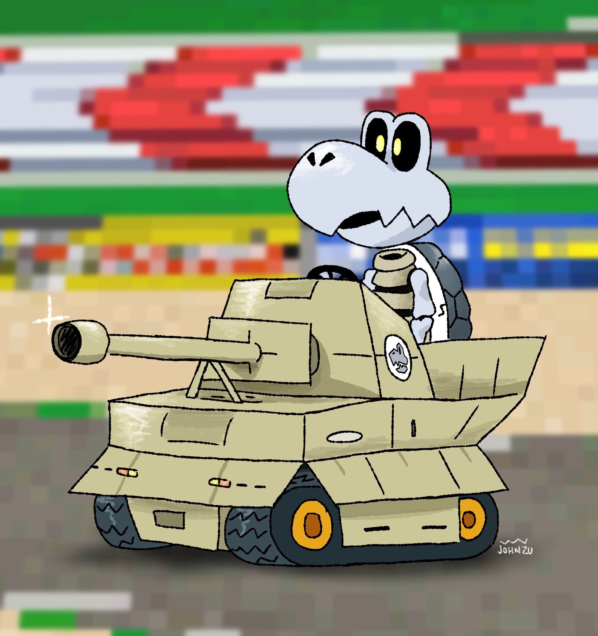 Dry Bones Mario Kart Ds