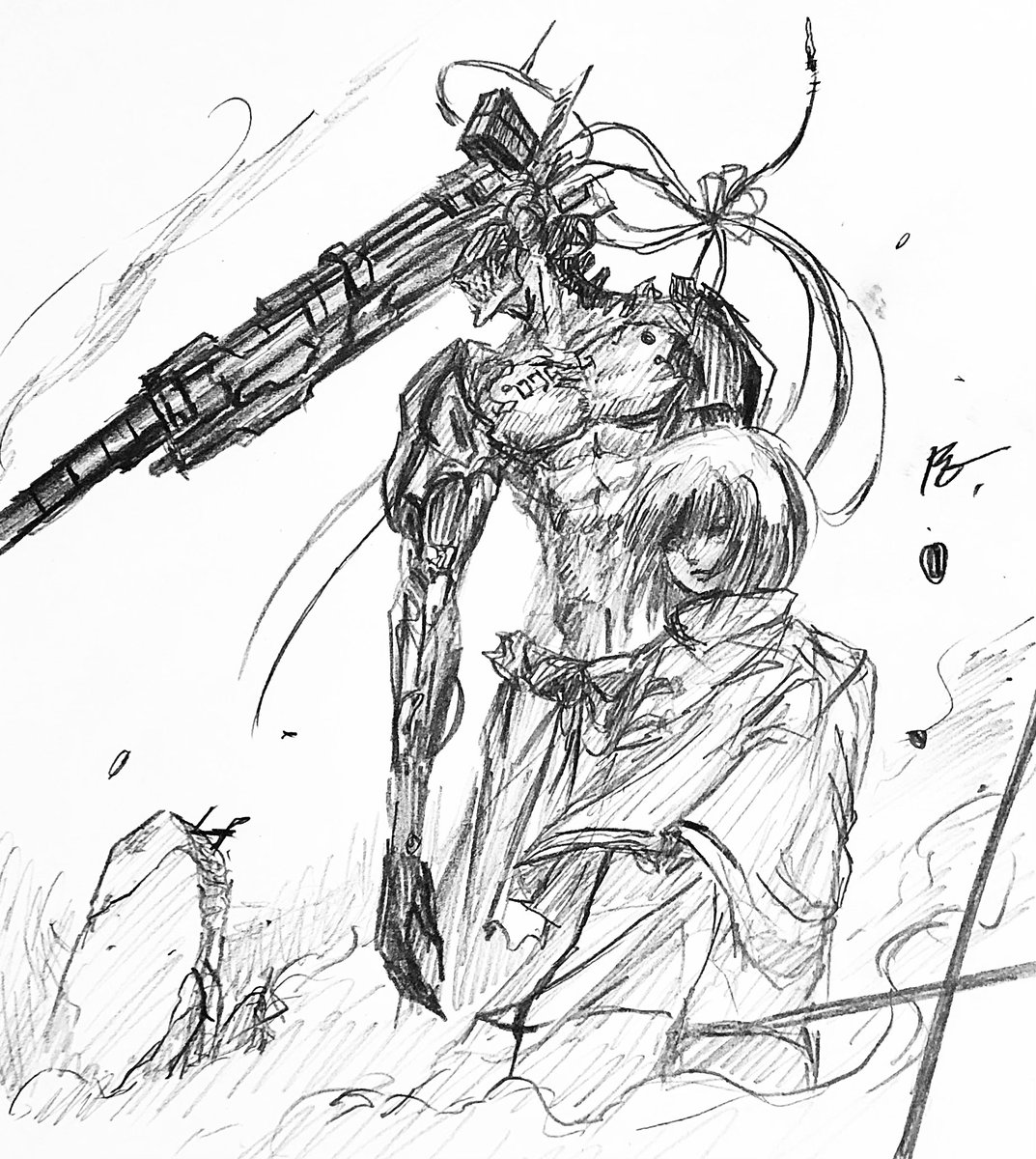 「巨大メカ腕が好き。」RARUKUは入院中の漫画