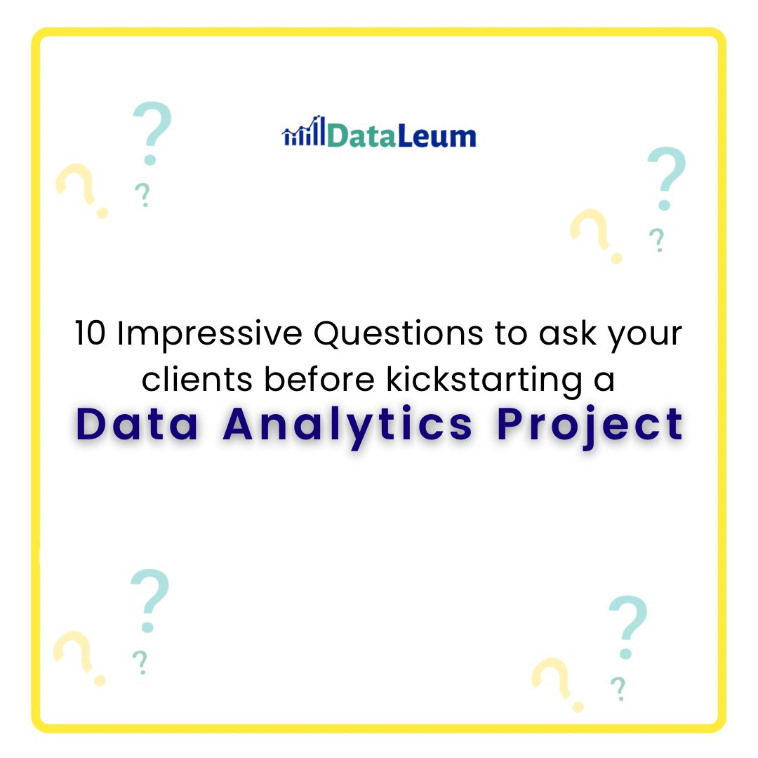 When presented with a Data Analytics project, put on your interrogation ...