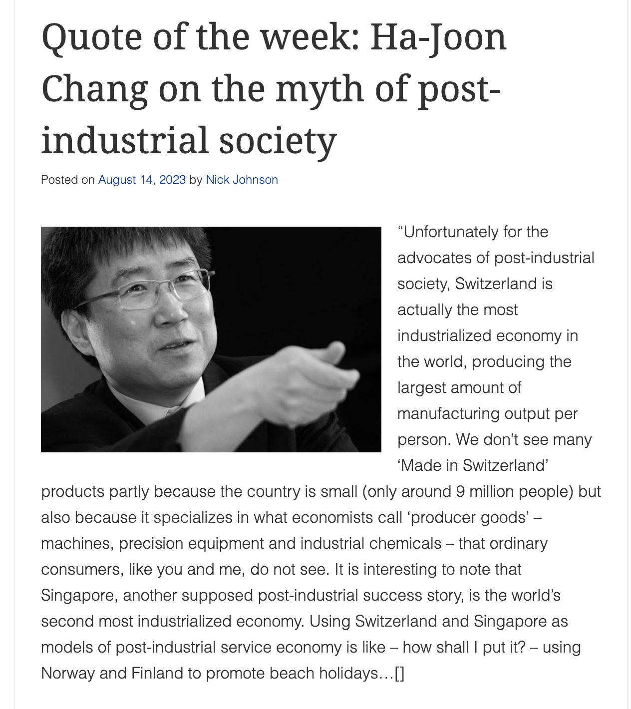 Industrial Civilization Quotes