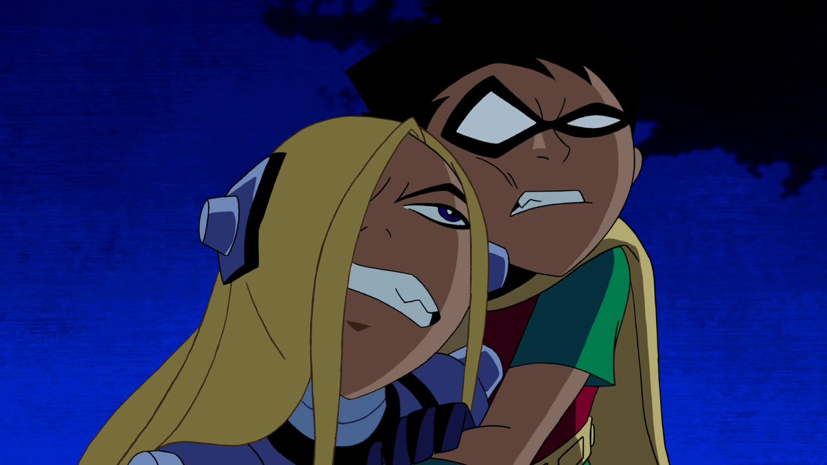 Robin And Terra Kiss