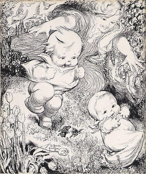 「Agnes Miller Parker (1895–1980) Engraver, illustrator and 」Sweeney Booの漫画