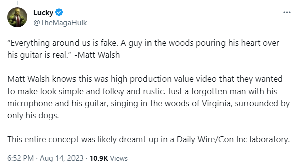 lol some MAGA account just exposed the ginger-bearded guy whining about ...