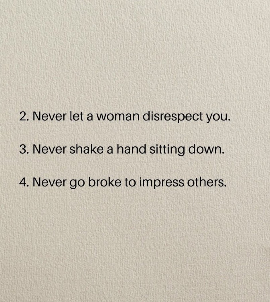 15 Rules for men : 1. - Thread from Mastering Life Path @Mastering_life ...
