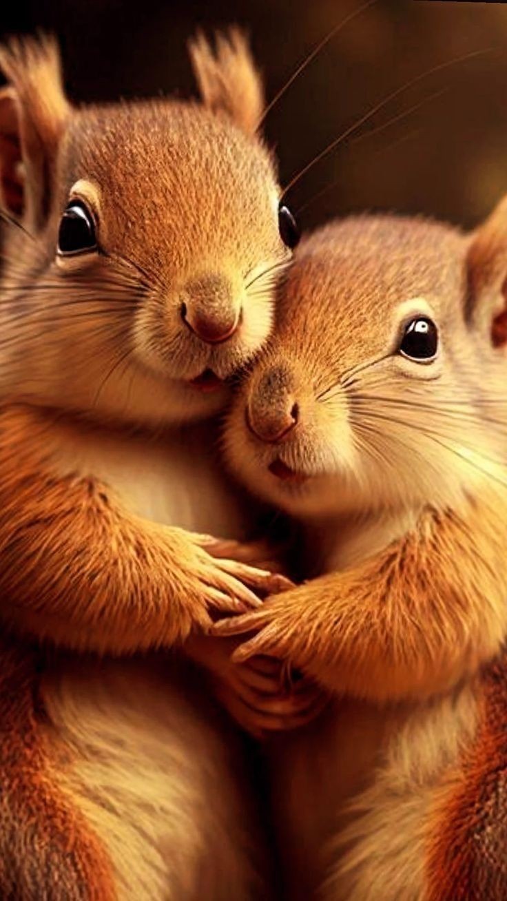 Cute Squirrels Love