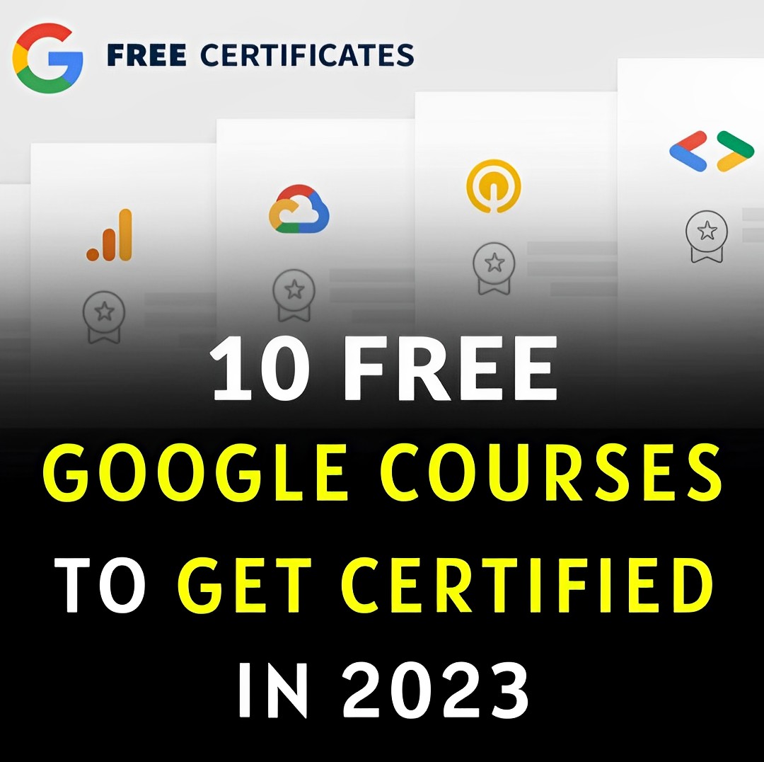 Google is offering FREE online courses. No payment needed. Here're 10 ...