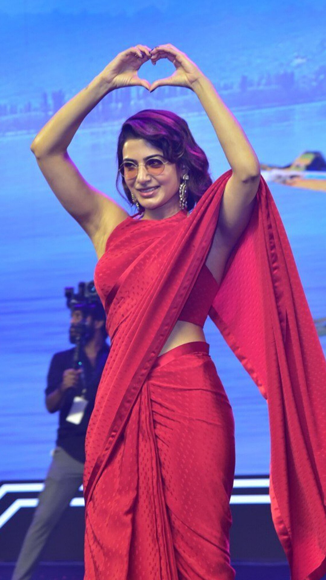 Samantha Ruth Prabhu In Red Saree