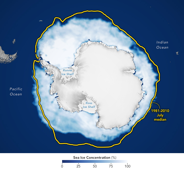 Ronne Ice Shelf Map