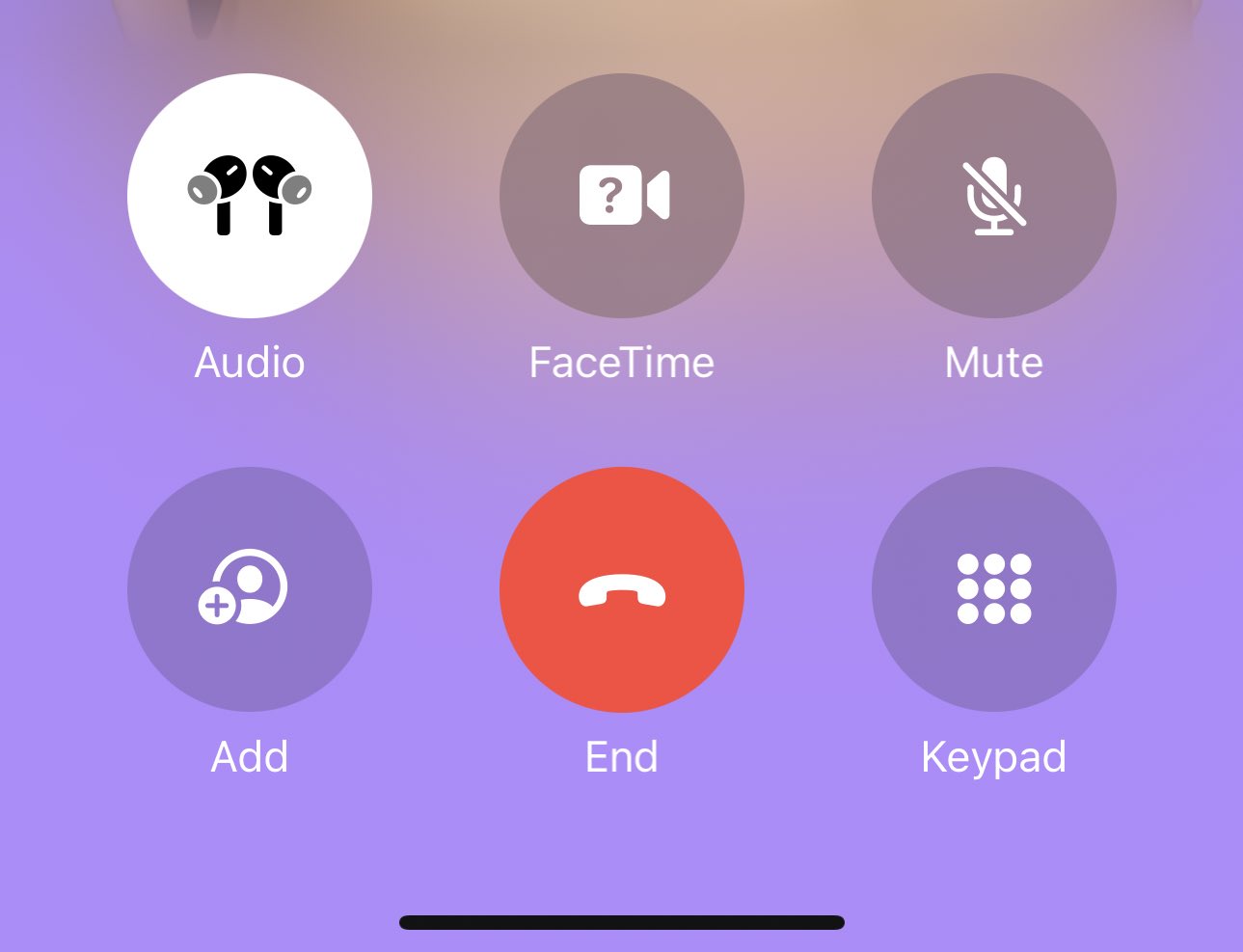Facetime End Button