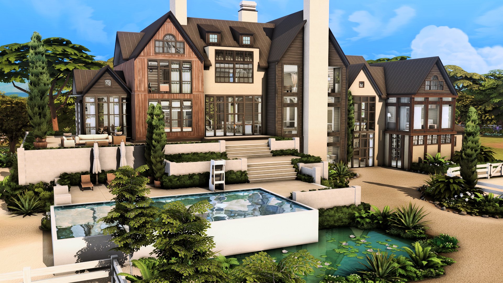 Modern Mansion Sims 4 Cc
