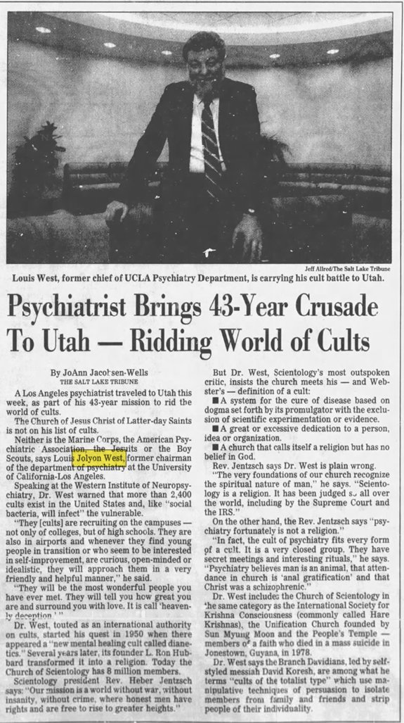 L. Ron Hubbard & Louis Jolyon “Jolly” West: The Art of Psychological ...