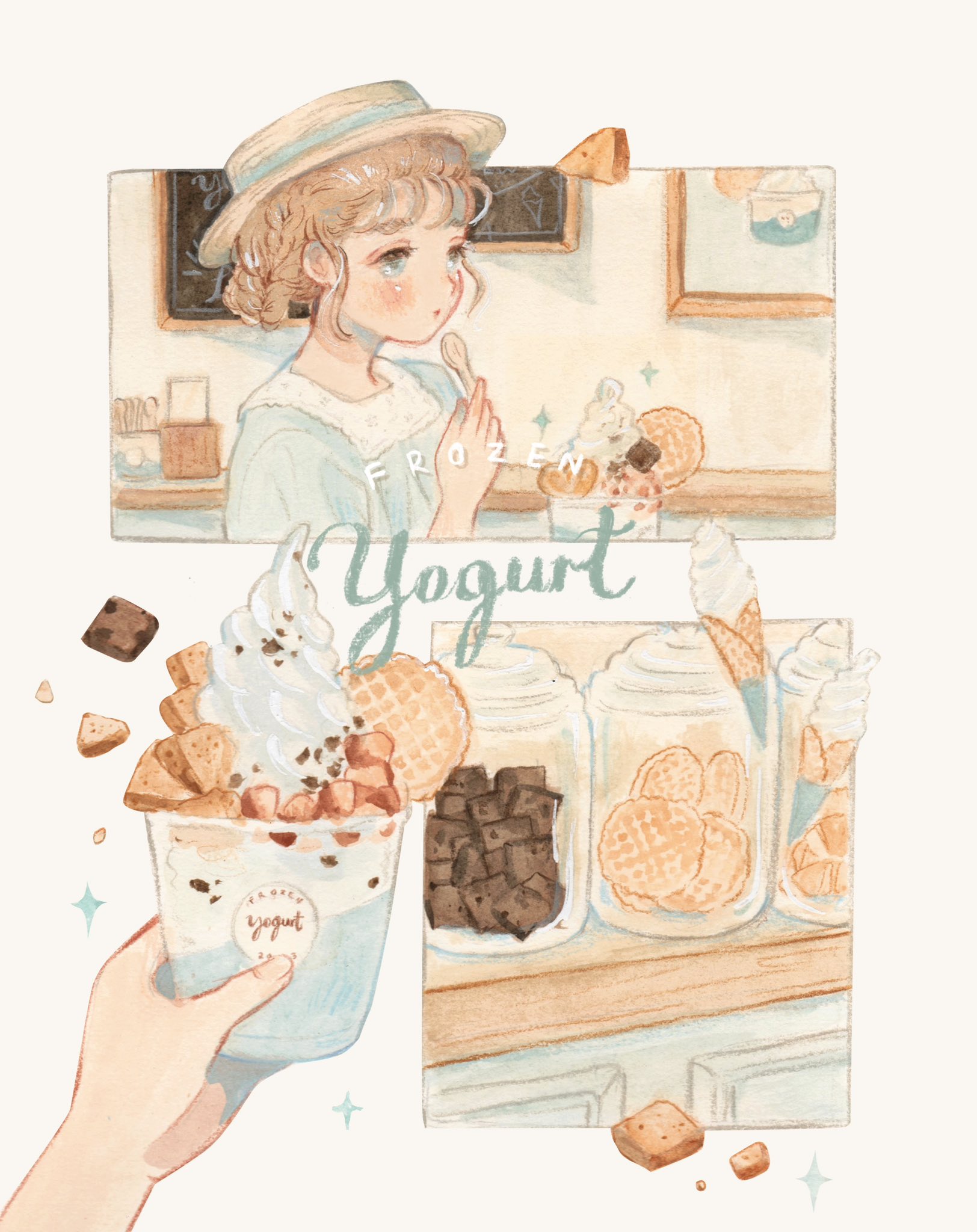 Frozen Yogurt Drawing