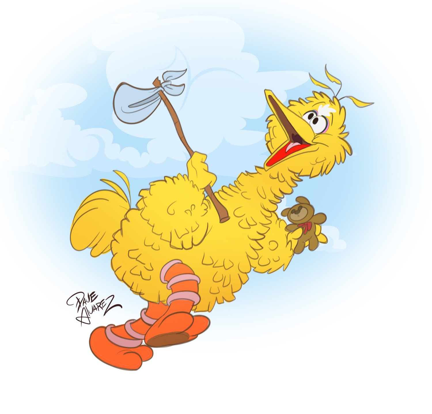 Sesame Street Big Bird Clipart