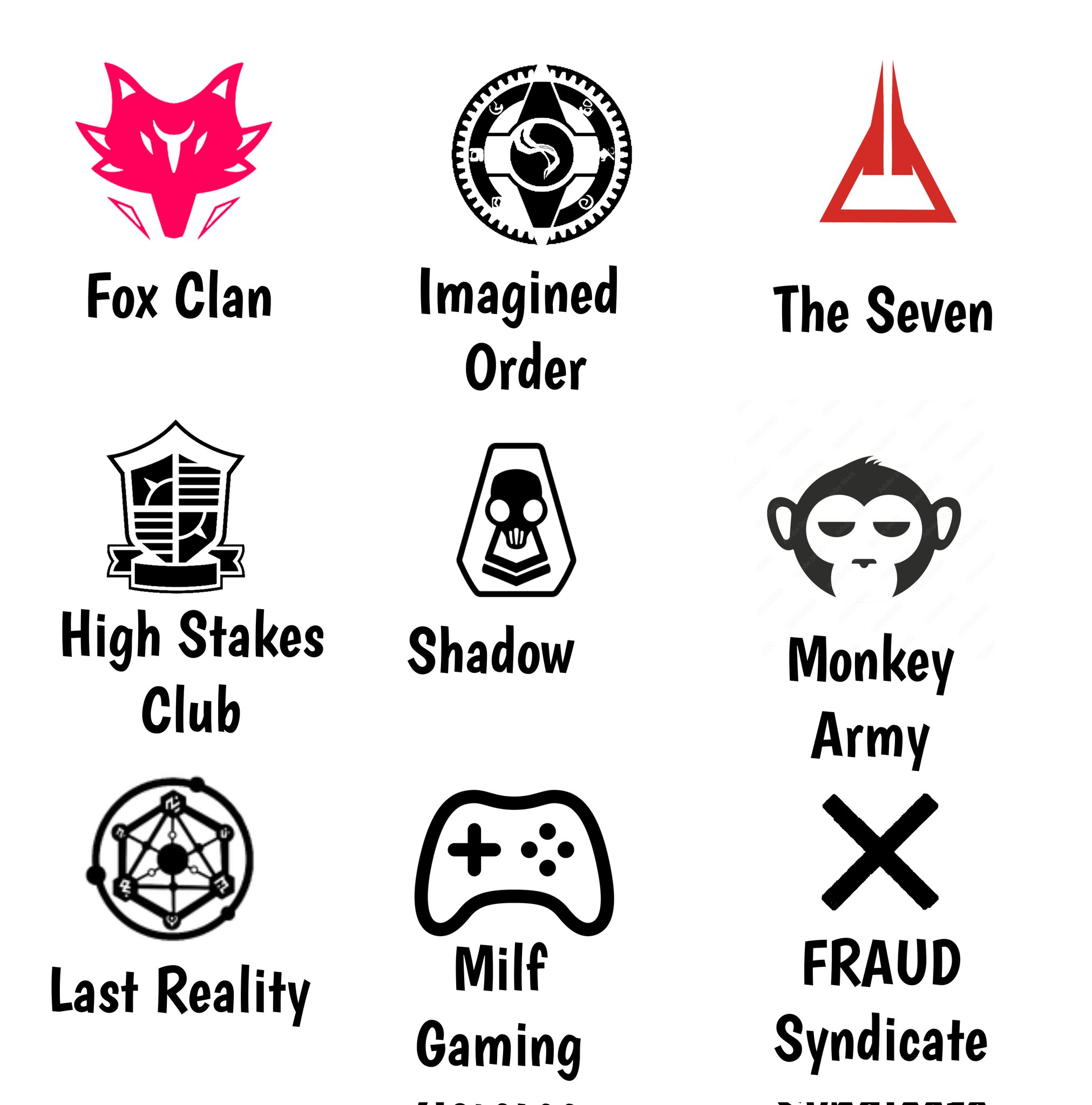 Famous Video Game Symbols