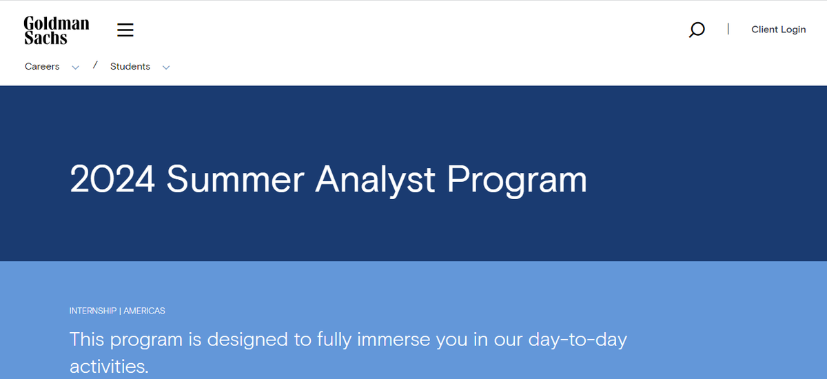 Goldman Sachs Summer Analyst Internship 2024 - Riva Verine Goldman Sachs Summer Analyst Internship 2024 - Riva Verine