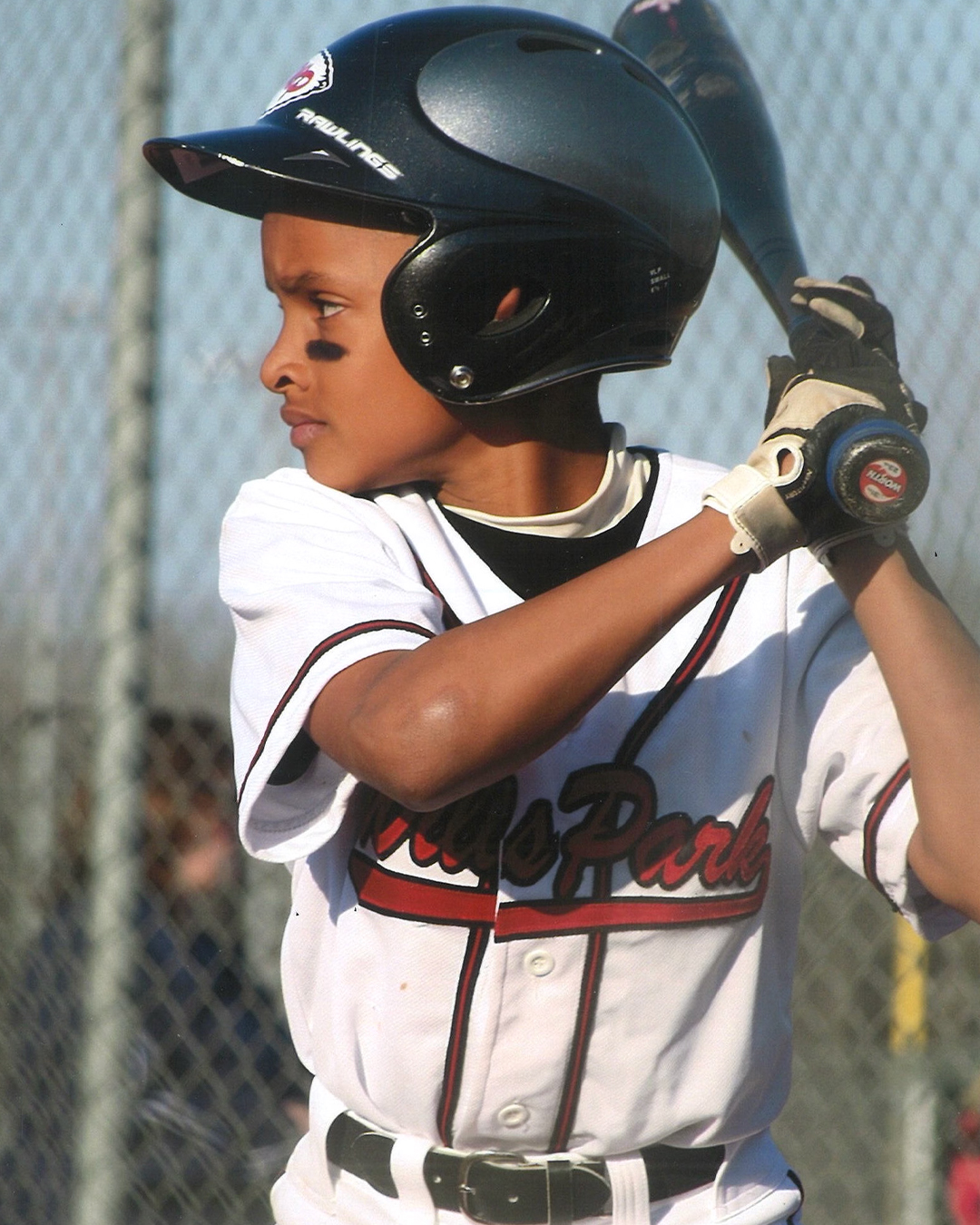 Little Boy Playing Baseball