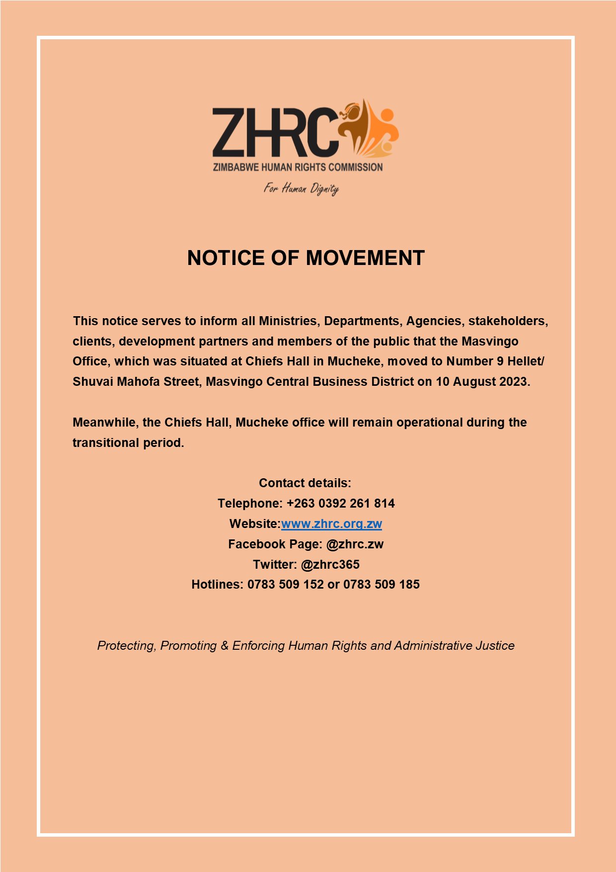 Zimbabwe Human Rights Commission Logo Zimbabwe Human Rights Commission