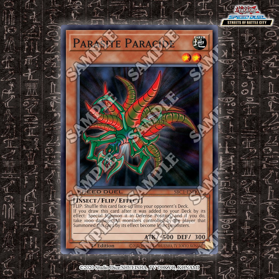 Parasite Paracide Yu Gi Oh Cards