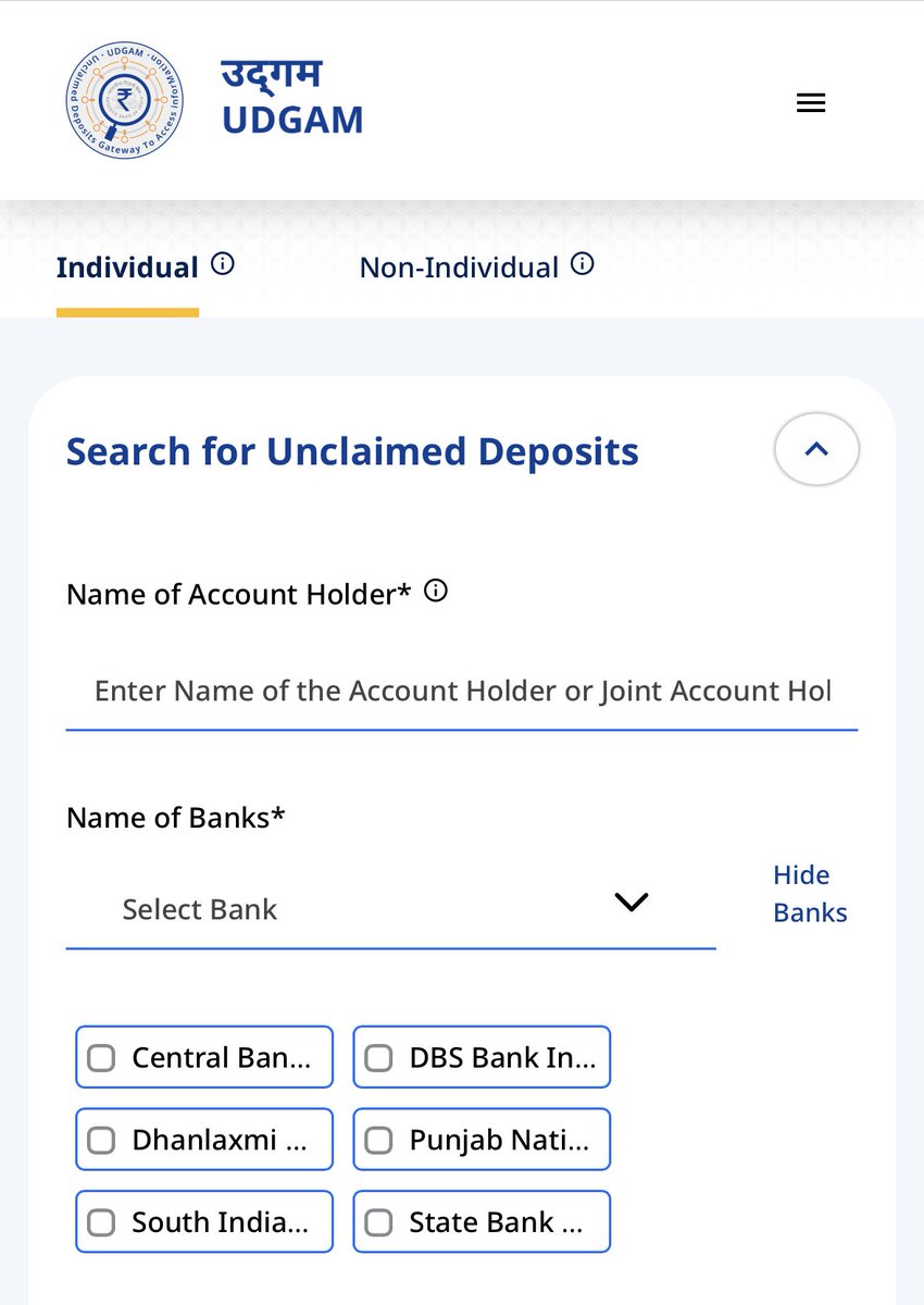 🚨 RBI Launched UDGAM Portal Today for Public to Search their Unclaimed ...