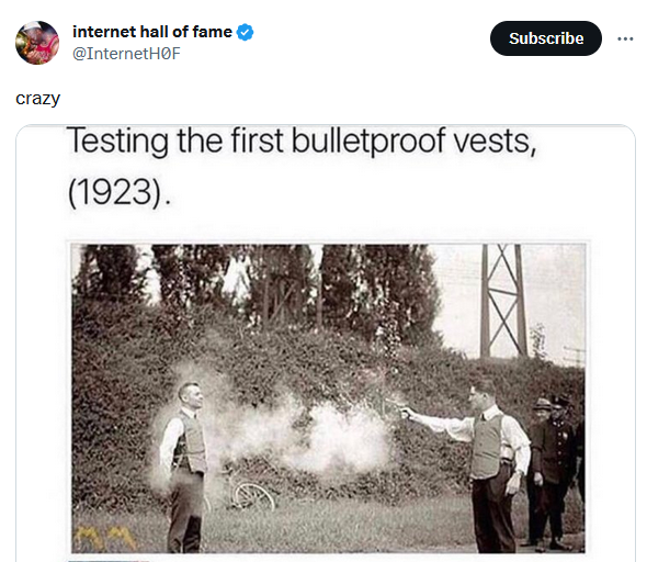 Bulletproof Vest Test