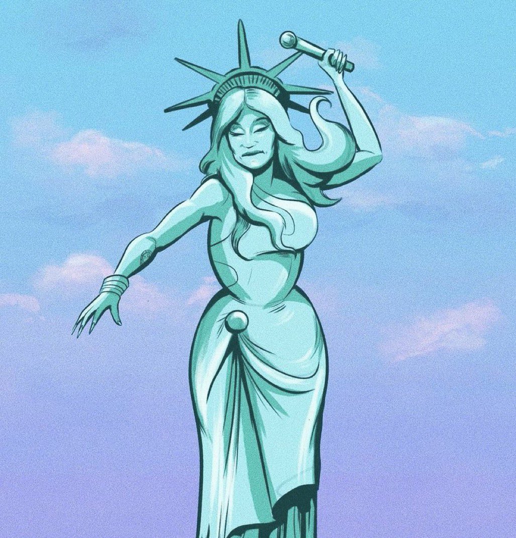 Sexy Statue Of Liberty Drawing