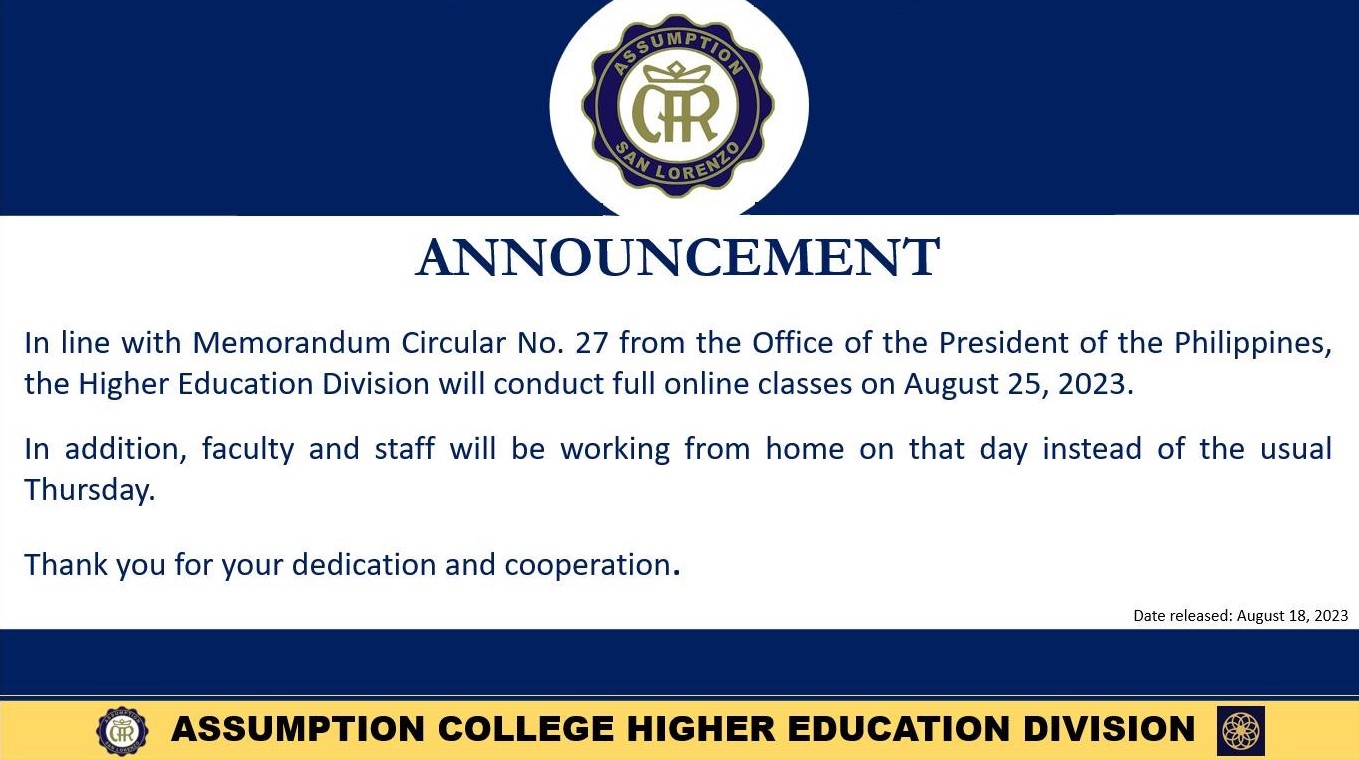 Assumption College San Lorenzo Logo Assumption College Png Images