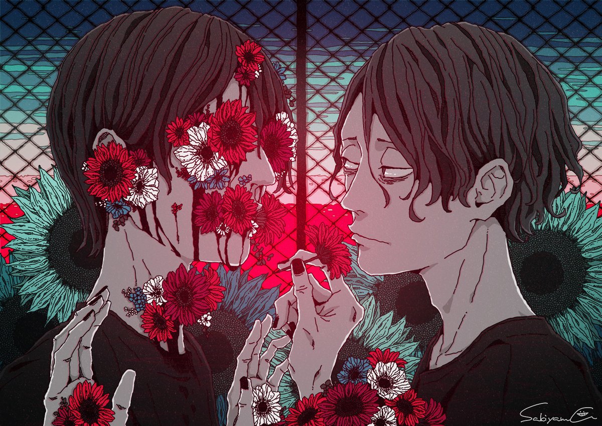「汚いものでも花として描けば、花は綺麗です 」|🦷sakiyama🦷のイラスト