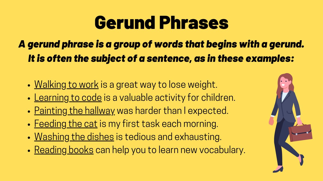 Gerund Examples 82004 | Gerund Or To Infinitive With A Difference In