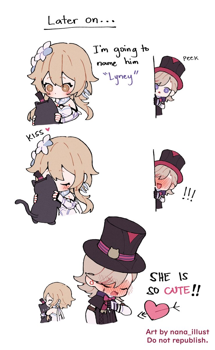 「head empty just lyney without braid #Lyney #原神 #GenshinImpac」Nana 🌸の漫画