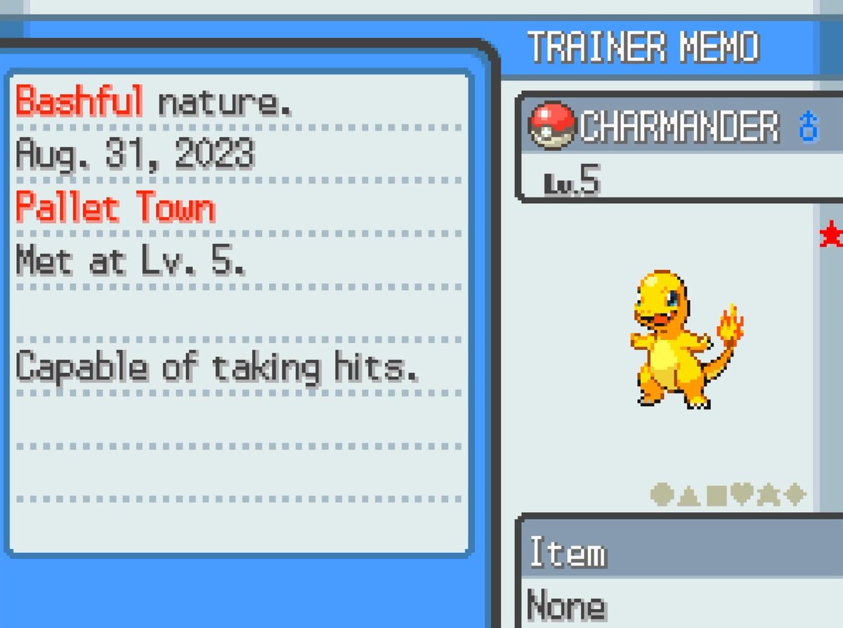 Shiny Charmander Fire Red