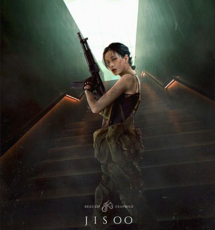 Who made this edit, bless you! 😭 Zombie apocalypse x #JISOO soon. ㅋㅋㅋ😆 ...