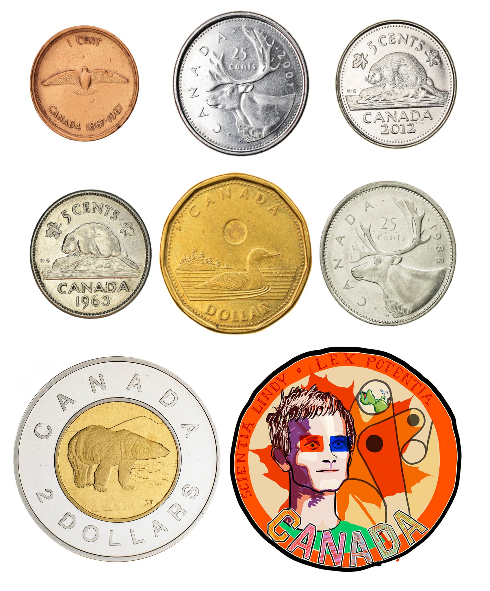 Canadian Quarter Clipart