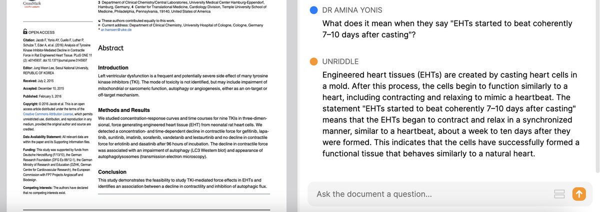 Stop using ChatGPT to understand and synthesise research papers. Instead, use Unriddle, an AI ...