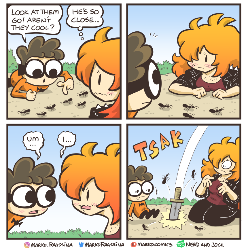 「Can Nerd ride inside Tiger's hair? Read the full comic by be」Marko ...