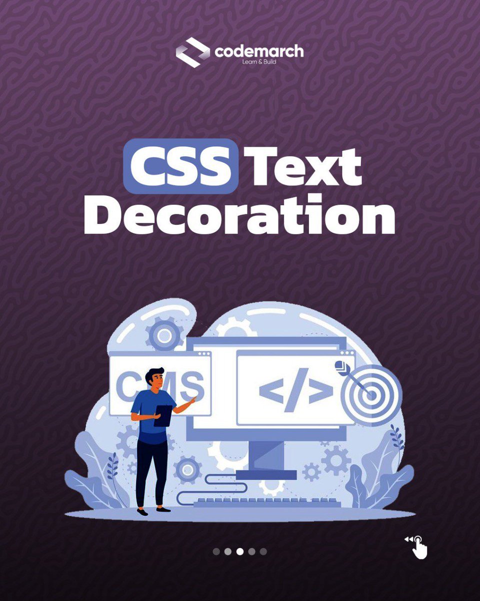 Text Decoration In CSS: - Thread from codemarch @codemarch - Rattibha