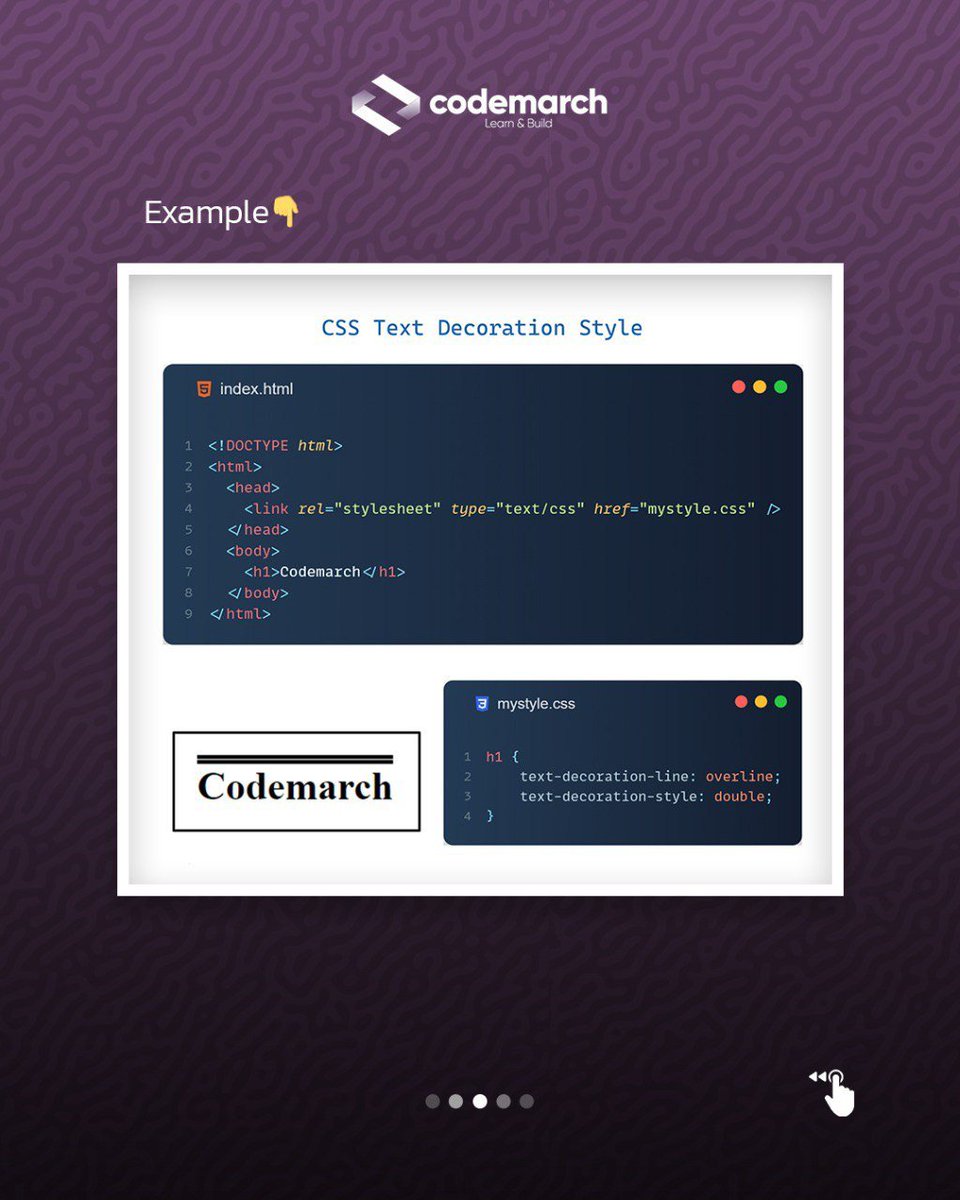 Text Decoration In CSS: - Thread from codemarch @codemarch - Rattibha