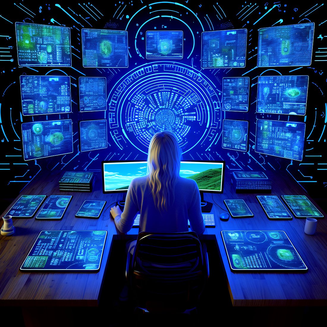 Future Computer Screen Wallpaper